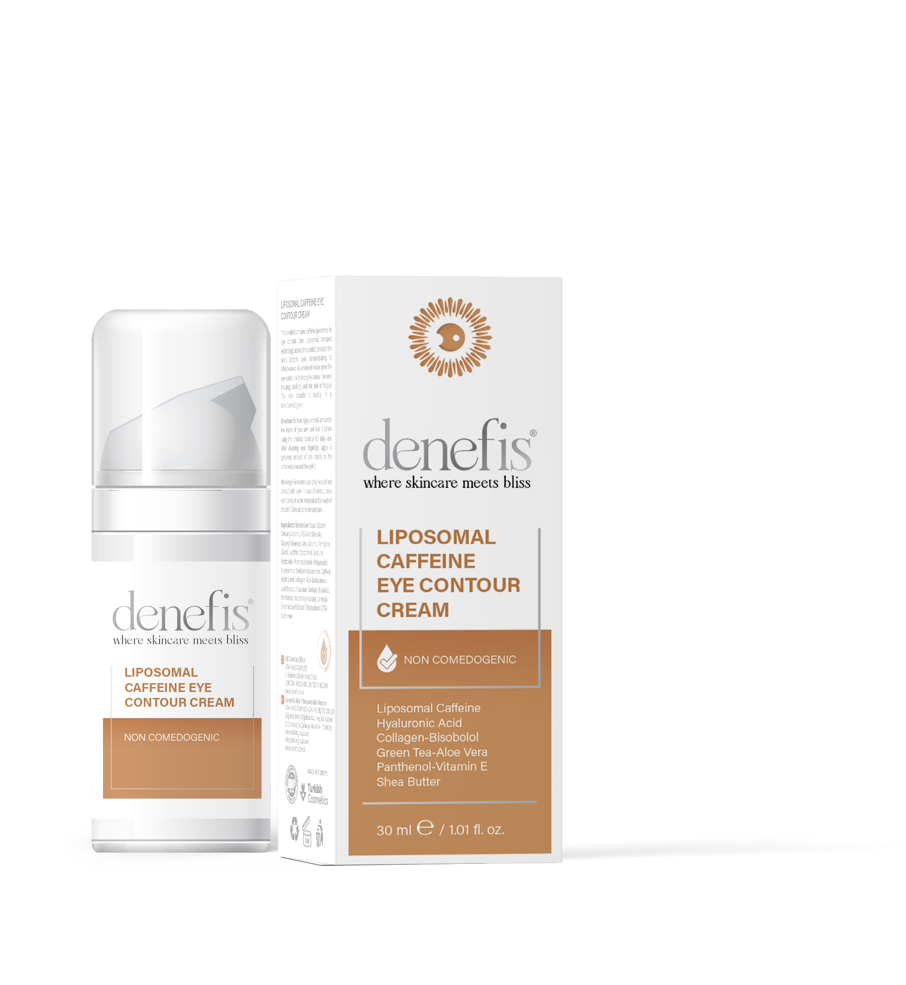 DENEFIS® LIPOSOMAL CAFFEINE EYE CONTOUR CREAM – Denefis Premium Cosmetics